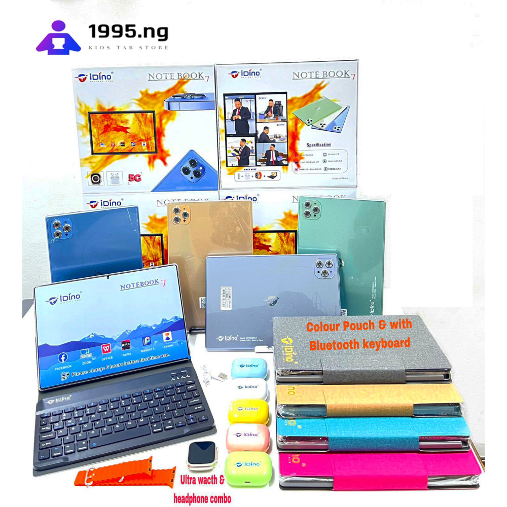 IDino Notebook 7 Android Tablet – 10.1″ – 512GB ROM – 8GB RAM ...