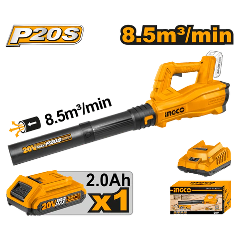 INGCO Lithium Ion Cordless Brushless Motor Blower 20V-CABLI203235 ...